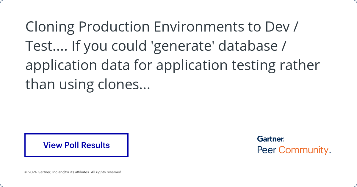 Cloning Production Environments To Dev Test If You Could